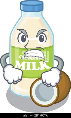 Isolated angry coconut cartoon Stock Vector Image & Art - Alamy
