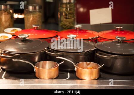 Hotel restaurant and cooking utensils Stock Photo - Alamy