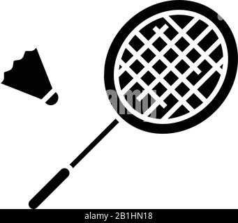 game badminton glyph icon vector illustration Stock Vector Image & Art ...