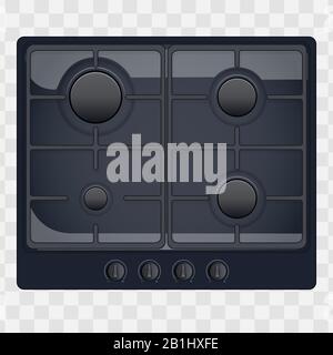 surface of gas stove Stock Vector Image & Art - Alamy