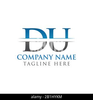 DU Letter Logo Design Vector Template. Alphabet Initial Letter DU Logo ...