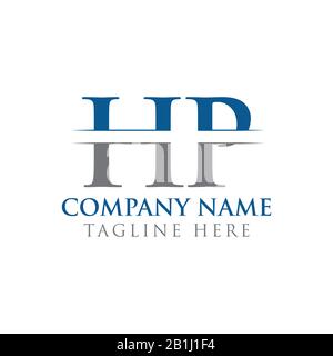 HP letter Type Logo Design vector Template. Abstract Letter HP logo ...