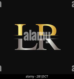 Initial LR letter Logo Design vector Template. Abstract Letter LR logo ...