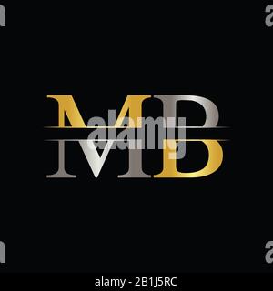Initial MB letter Logo Design vector Template. Abstract Letter MB logo ...