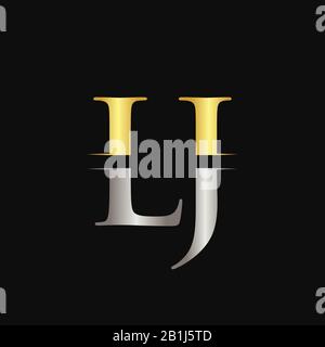 Initial LJ letter Logo Design vector Template. Luxury Letter LJ logo ...