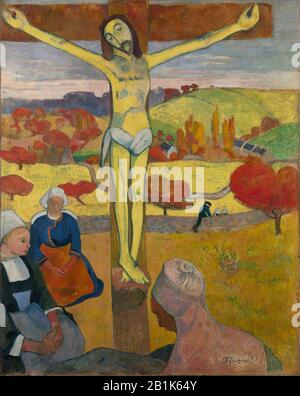 The Yellow Christ (1889) 19th Century Painting by Paul Gauguin - Very ...