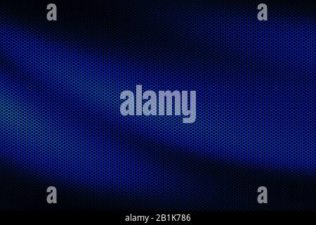 blue wave metallic mesh. metal background and texture. 3d illustration ...