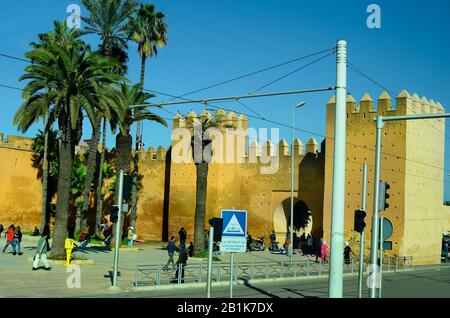 Rabat, Morocco - November 18th 2014: Unidentified tourists sightseeing ...