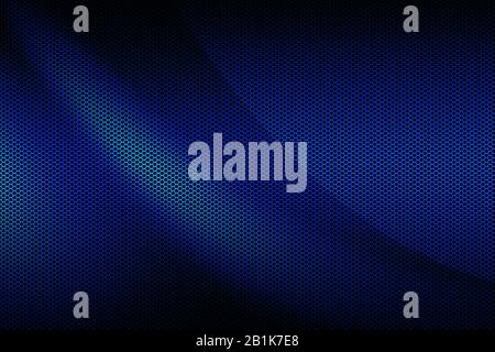blue wave metallic mesh. metal background and texture. 3d illustration ...