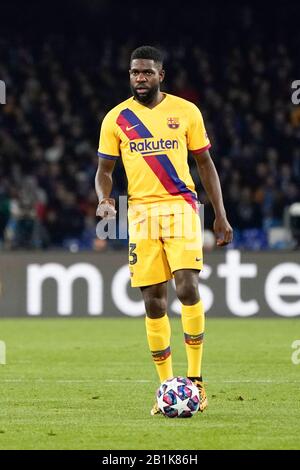 Samuel Umtiti of Barcelona during the UEFA Champions League Round of 16 ...