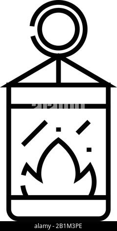 Car ignition outline vector icon. Thin line black car ignition icon ...