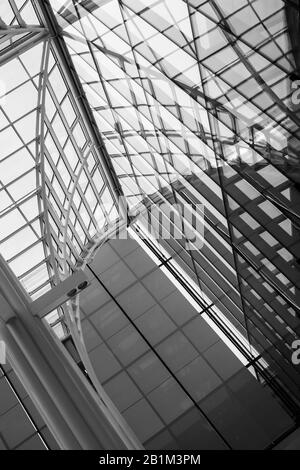 Triangular Steel Structure Glass Ceiling Skylight Roof Stock Photo - Alamy