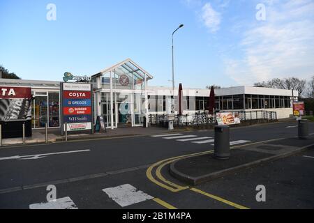 Travelodge & Moto Service Area, M6 Motorway, Northbound J32/33, White ...