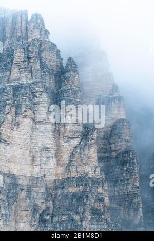 Autumn landscape at Tre Cime di Lavaredo in the Italian Alps Stock ...