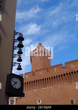 Perpignan city travel and tourism destination concept. France flag and ...