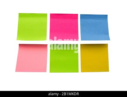Blank Colorful Sticky Notes isolated . Stock image Stock Photo - Alamy