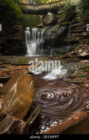 Elakala waterfall in Blackwater Falls State Park in West Virginia ...