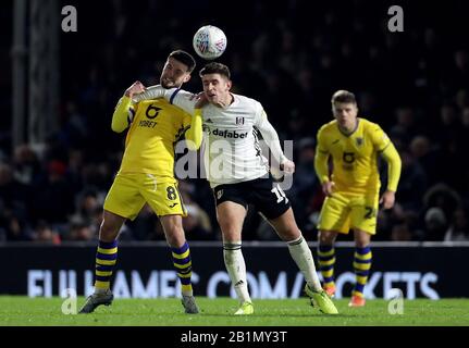Fulham's Tom Cairney during the Championship match at Craven Cottage ...