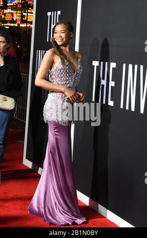 Storm Reid attends the premiere of Universal Pictures' "The Invisible ...