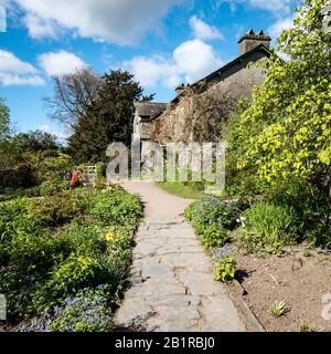 Hill Top Farm, the home of author Beatrix Potter at Near Sawrey Stock ...