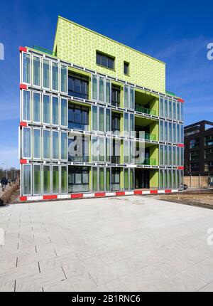 BIQ, algae House, Wilhelmsburg, Hamburg, Germany Stock Photo - Alamy