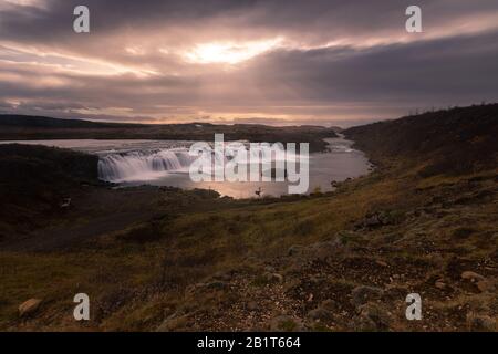 The beautiful waterfall Faxifoss in Iceland, Europe Stock Photo - Alamy