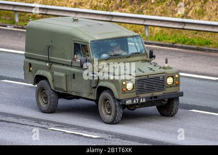 British Army Land Rover Defender Wolf medium utility vehicle on ...