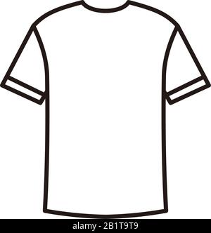 Shirt model icon outline vector. Front short. Top uniform Stock Vector ...