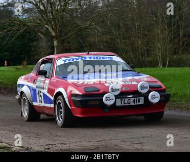 A Triumph TR7 V8 Rally Car, on display at the 2018 London Classic Car ...