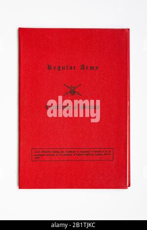 Army certificate of service Stock Photo - Alamy