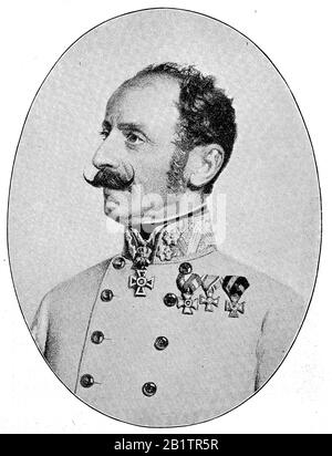 Ludwig August Ritter von Benedek, 1804 –1881, aka Lajos Benedek. Austro ...