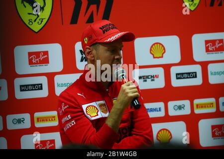 Barcelona, Italy. 27th Feb, 2020. #05 Sebastian Vettel, Scuderia ...