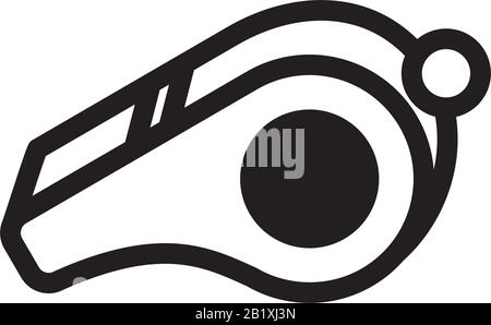 Whistle icon template black color editable. Whistle icon symbol Flat ...