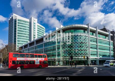 University College London Hospital in Euston Road, London. UCLH Stock ...