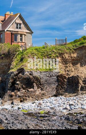 Seafield House (The Haunted House), Westward Ho!, North Devon, UK Stock ...