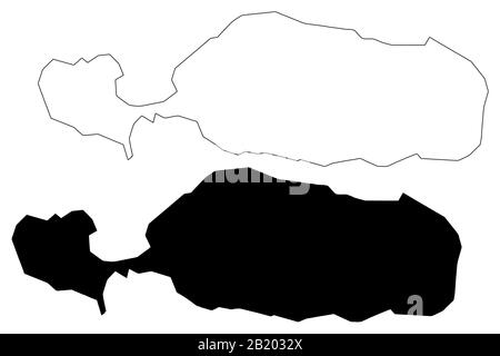 Rotuma Division (Republic of Fiji, Melanesia) map vector illustration ...