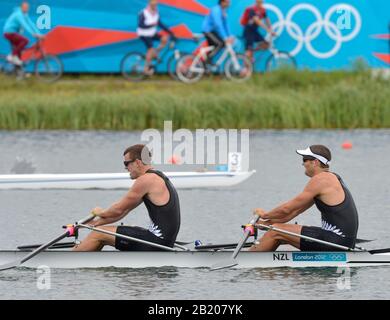 Nathan Cohen and Joseph Sullivan (NZL) celebrate winning the Men's ...