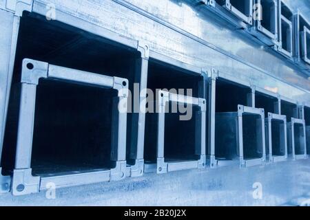 HVAC Shaft in Warehouse Building Close Up. Heating, Ventilation And Air ...