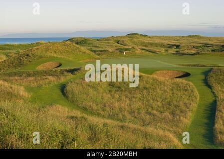 Postage stamp hole, 8th at Royal Troon Golf Club, Troon, Ayrshire ...