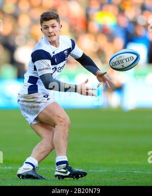 Callum Sheedy of Rugby Bristol Bears, during the pre-game warmup Stock ...