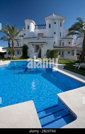 Holiday flats in Marbella, Spain Stock Photo - Alamy