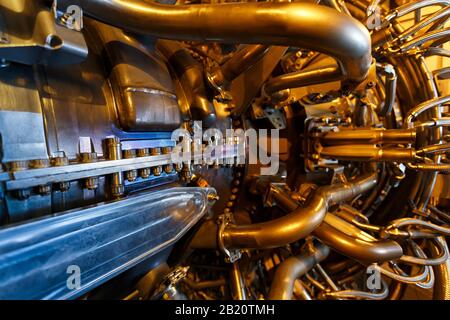 Gas turbine engine of feed gas compressor located inside pressurized ...