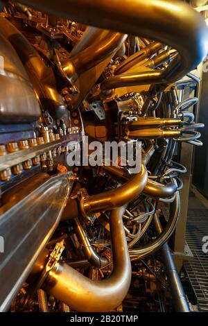 Gas turbine engine of feed gas compressor located inside pressurized ...
