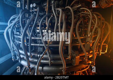 Gas turbine engine of feed gas compressor located inside pressurized ...