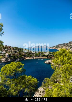 Cala Llamp Andratx Mallorca Majorca Balearic islands Spain Stock Photo - Alamy