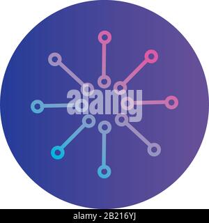 gradients with points gradient style icon design, futuristic virtual ...