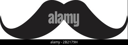 Italy mustache Icon template black color editable. Italy mustache Icon ...
