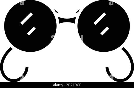 medical glasses frame glyph icon vector illustration Stock Vector Image ...