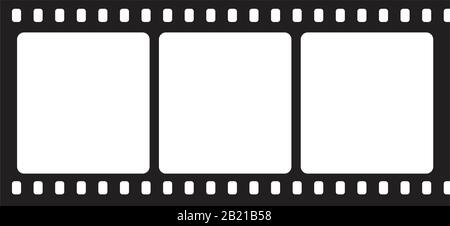 Vector blank cinema film story Icon template black color editable ...