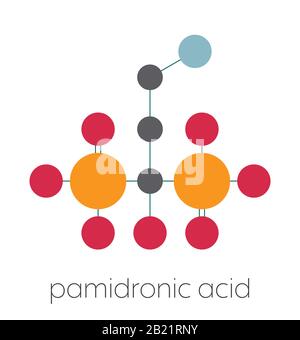 Pamidronic acid osteoporosis drug molecule, illustration Stock Photo ...